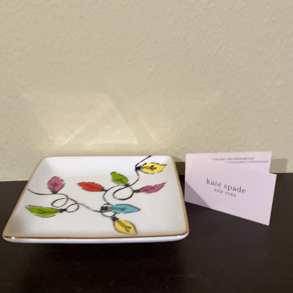 kate spade | Holiday | New Kate Spade Tangled Lights Square Ceramic ...